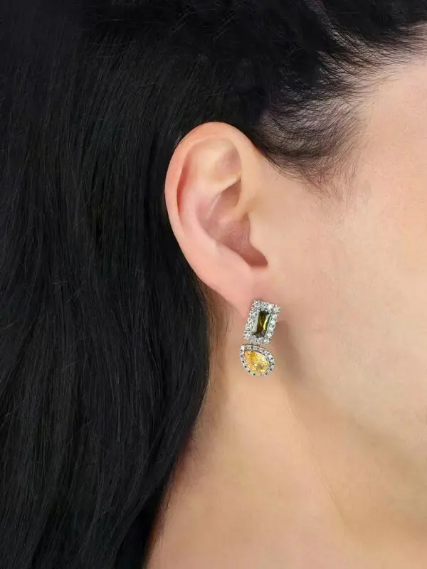 MAISON MARGIELA Crystal-embellished Drop Earrings