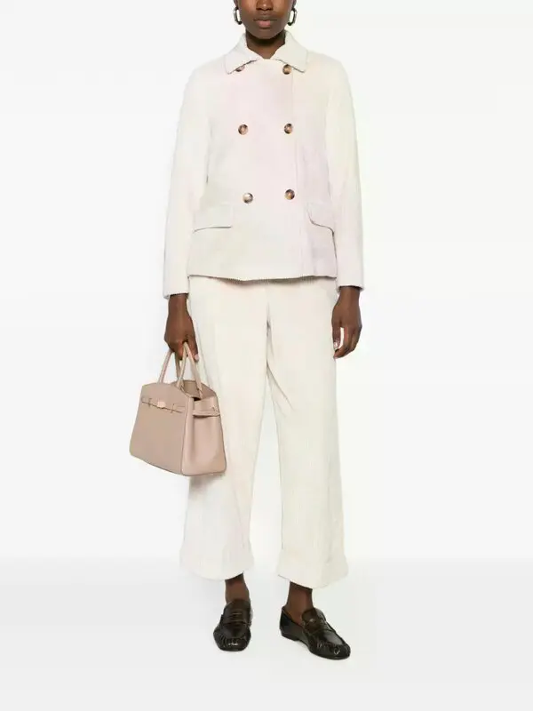 KILTIE Double-breasted Corduroy Blazer