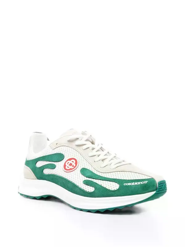 Casablanca Stade Lt Perforated-leather Sneakers