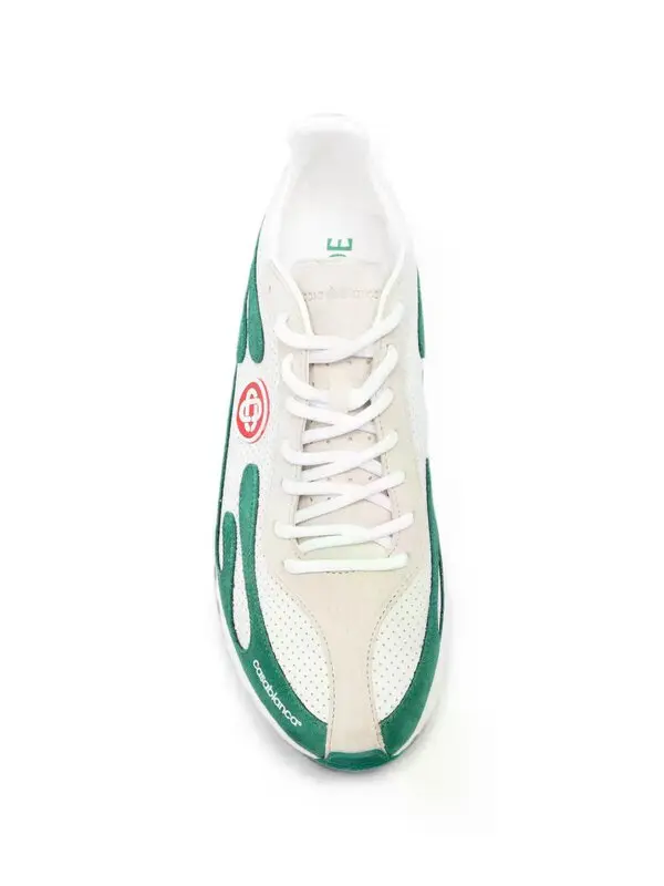 Casablanca Stade Lt Perforated-leather Sneakers
