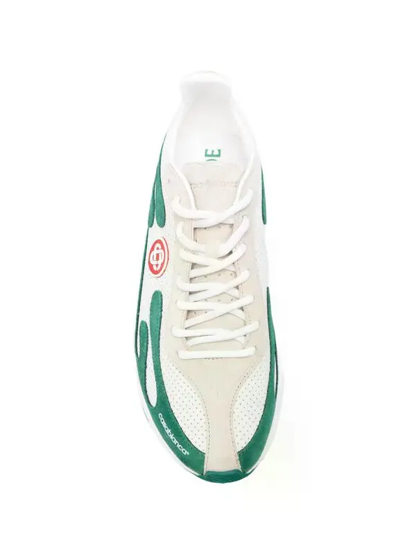 Casablanca Stade Lt Perforated Leather Sneakers