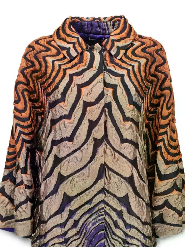 Alberta Ferretti Abstract-pattern Coat