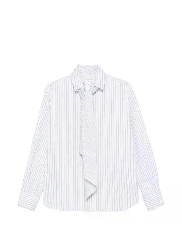 Sacai Striped Tie-neck Shirt