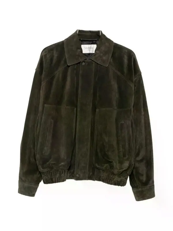 Saint Laurent Suede Bomber Jacket