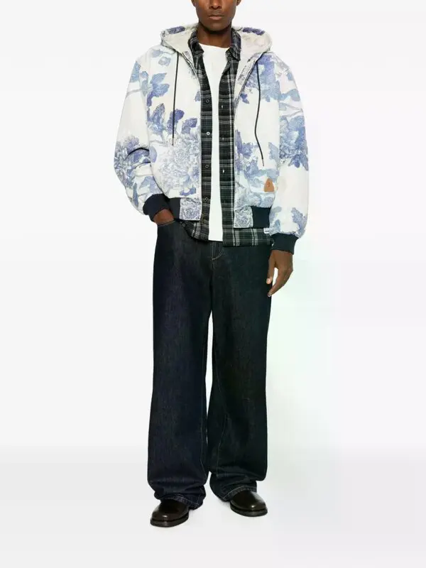 R13 Floral-print Hooded Jacket