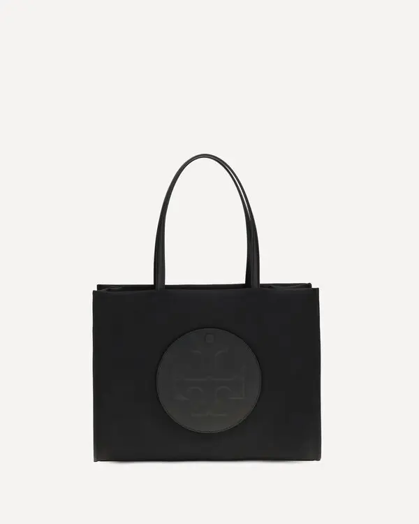 Tory Burch Small Ella Recycled Nylon Tote Bag - Black
