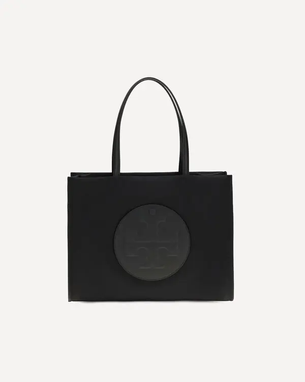 Tory Burch Small Ella Recycled Nylon Tote Bag - Black