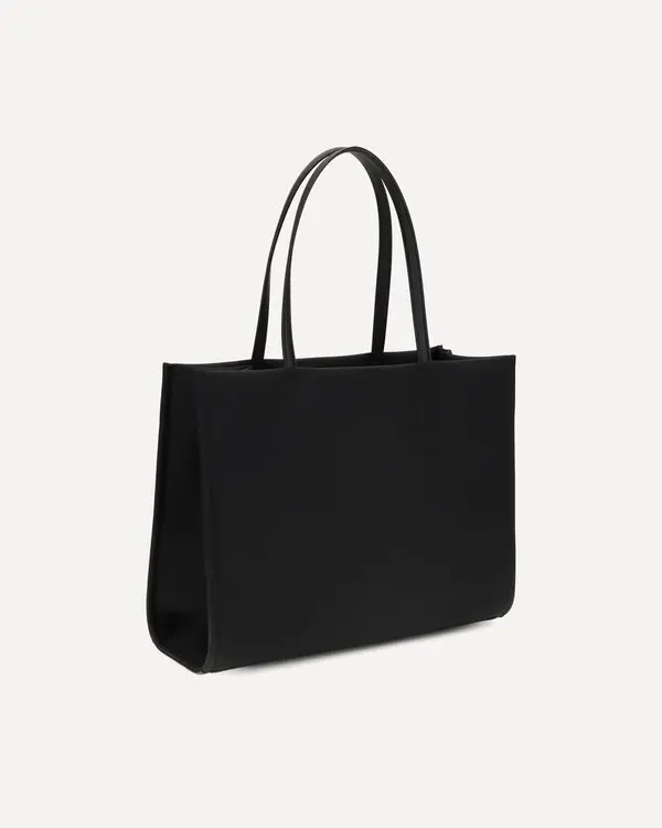 Tory Burch Small Ella Recycled Nylon Tote Bag - Black