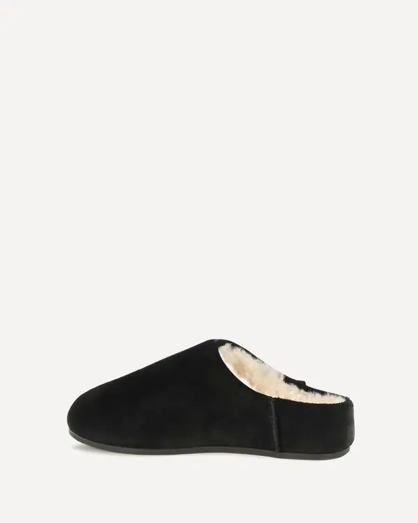 UGG Elea Suede Slip-on Mules - Black