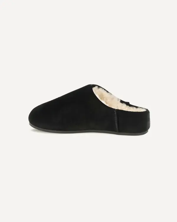 UGG Elea Suede Slip-on Mules - Black