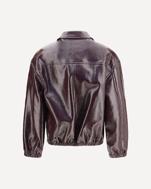 COURREGES Vinyl Bomber Jacket