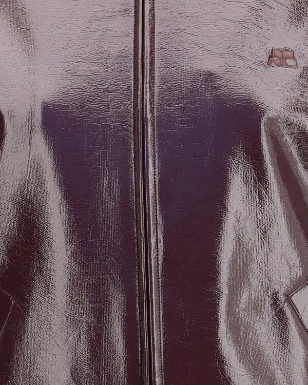 COURREGES Vinyl Bomber Jacket