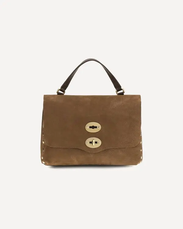 ZANELLATO Postina Jones Suede Top Handle Bag - Brown