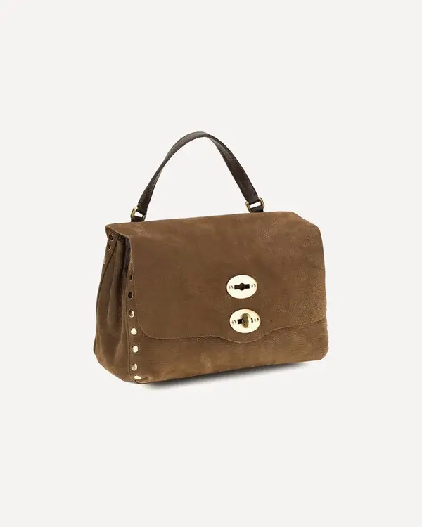 ZANELLATO Postina Jones Suede Top Handle Bag - Brown
