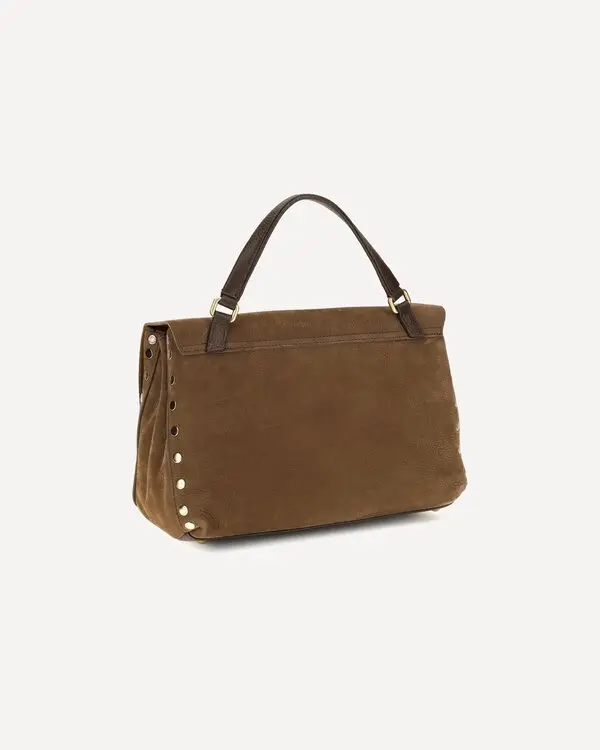 ZANELLATO Postina Jones Suede Top Handle Bag - Brown
