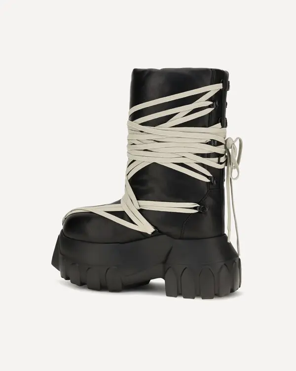 Rick Owens Megalace Lunar Mega Tractor Knee-high Boots