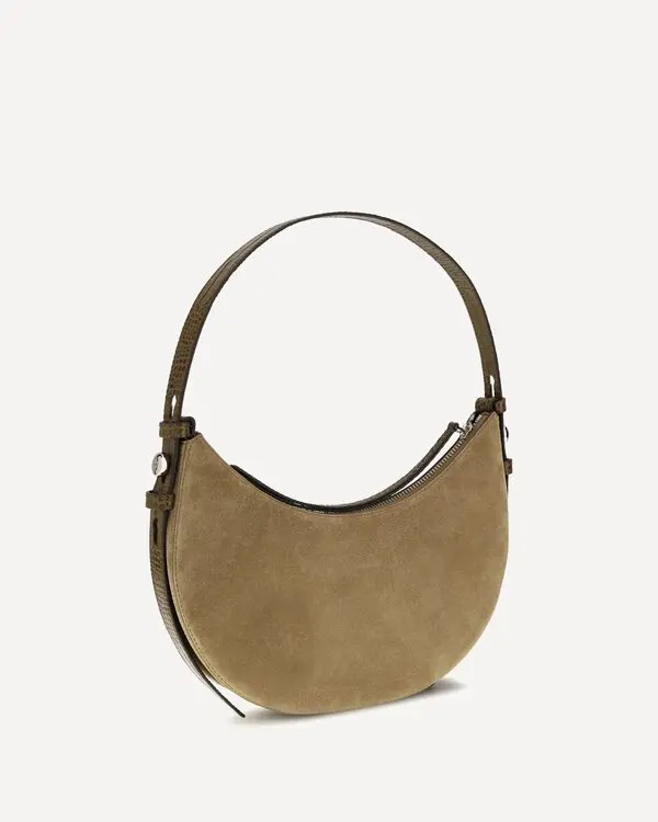Tory Burch Romy Suede Crescent Shoulder Bag