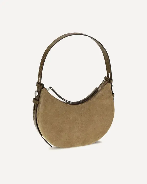 Tory Burch Romy Suede Crescent Shoulder Bag