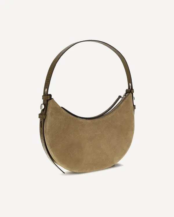 Tory Burch Romy Suede Crescent Shoulder Bag