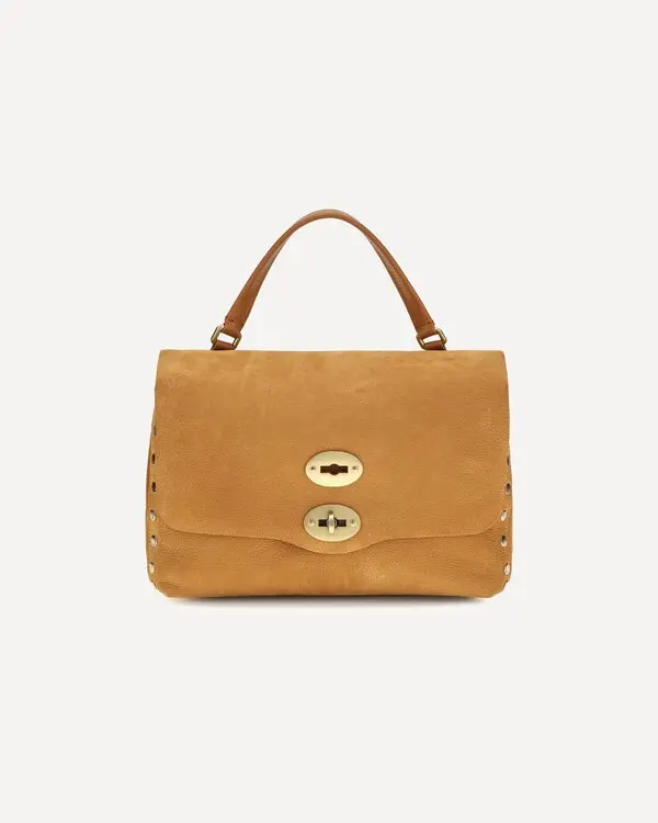 ZANELLATO Postina Jones Suede Top Handle Bag - Beige