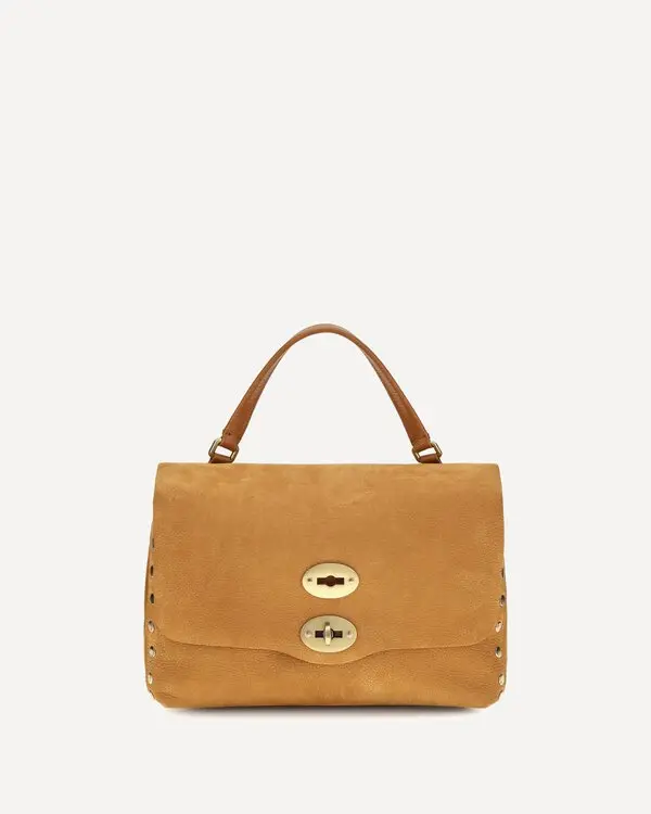 ZANELLATO Postina Jones Suede Top Handle Bag - Beige