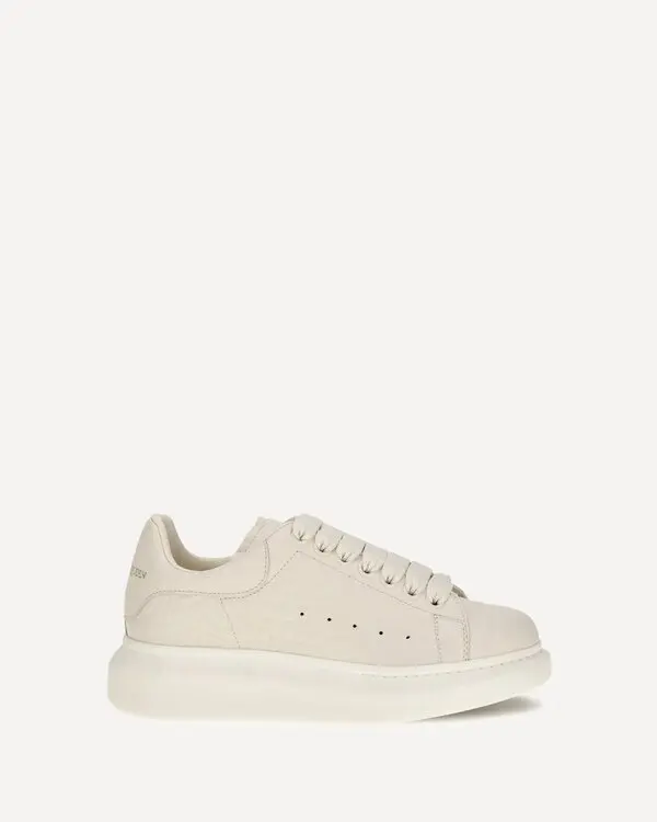 Alexander McQueen Oversized Pebbled Leather Sneakers