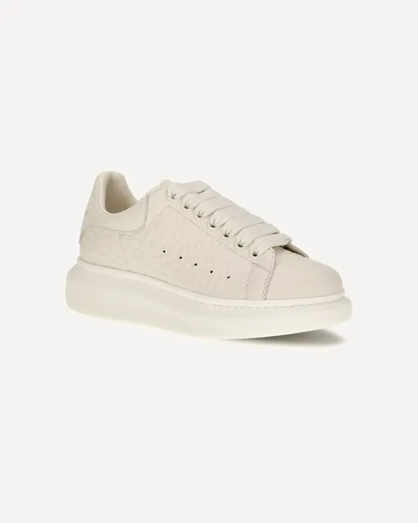 Alexander McQueen Oversized Pebbled Leather Sneakers
