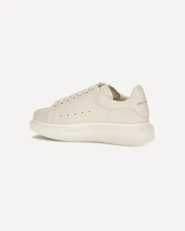 Alexander McQueen Oversized Pebbled Leather Sneakers