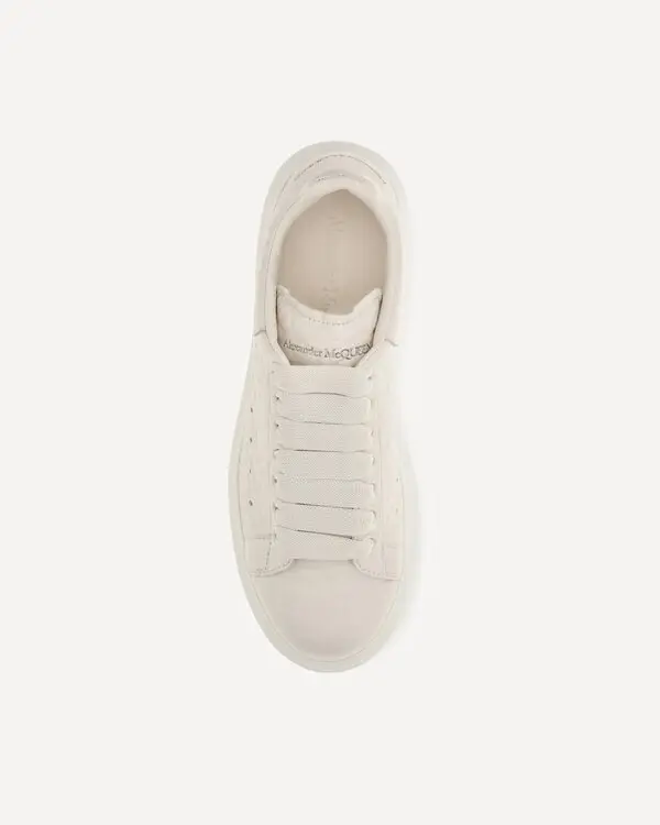 Alexander McQueen Oversized Pebbled Leather Sneakers