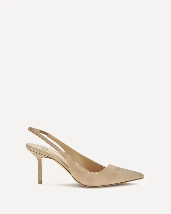 FRANCESCO RUSSO Suede Slingback Pumps