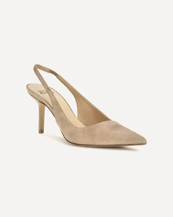 FRANCESCO RUSSO Suede Slingback Pumps