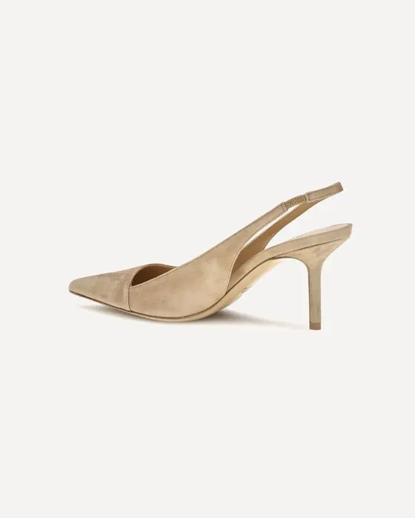 FRANCESCO RUSSO Suede Slingback Pumps