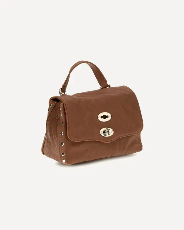 ZANELLATO Postina Officina Suede Top Handle Bag - Brown