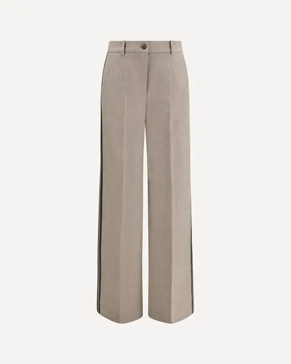 P.a.r.o.s.h Virgin Wool Palazzo Pants - Grey