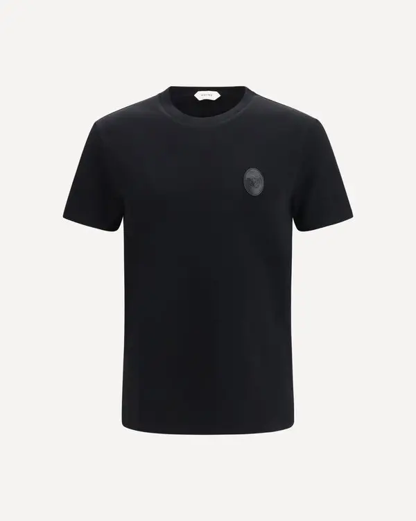 Versace Logo Application T-hirt - Black