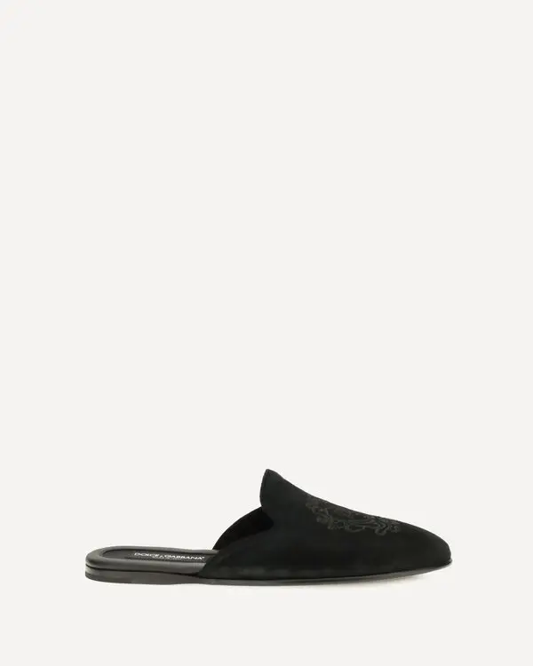 Dolce & Gabbana Calfskin Leather Mules