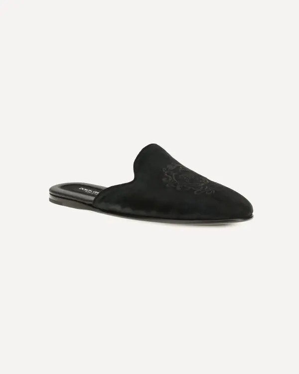 Dolce & Gabbana Calfskin Leather Mules
