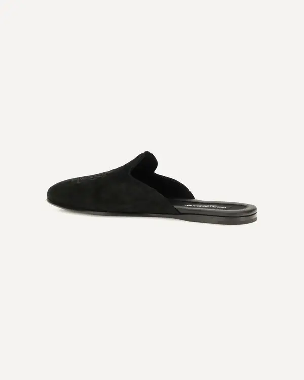 Dolce & Gabbana Calfskin Leather Mules