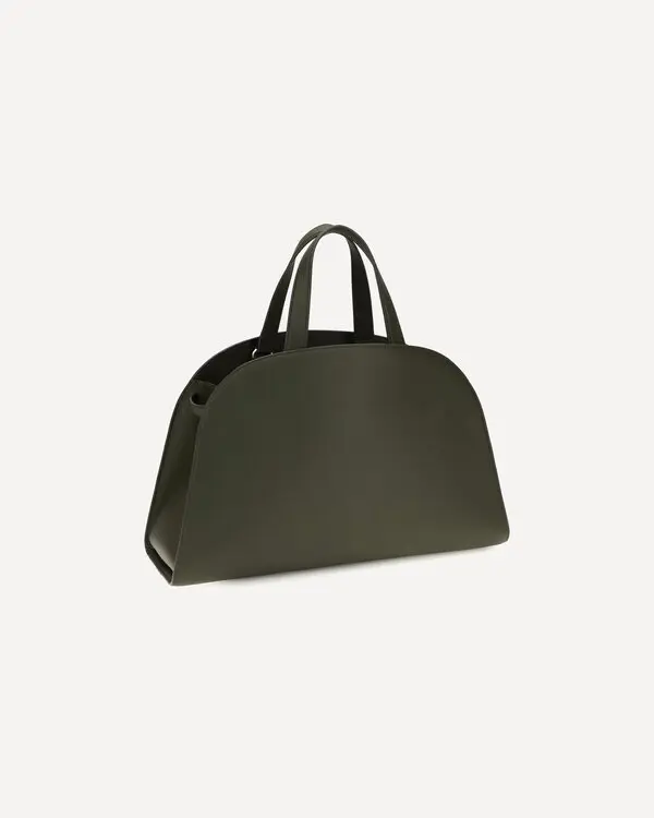 Tory Burch Romy Calf Leather Top Handle Bag