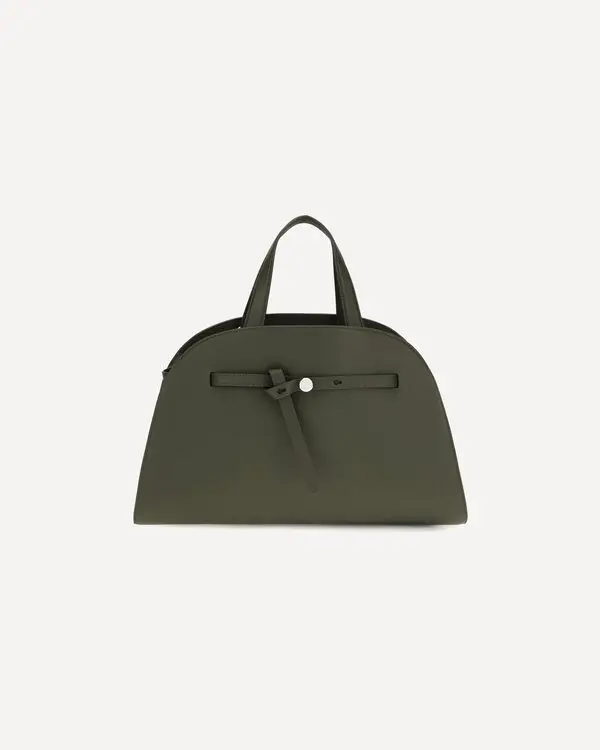 Tory Burch Romy Calf Leather Top Handle Bag - Green