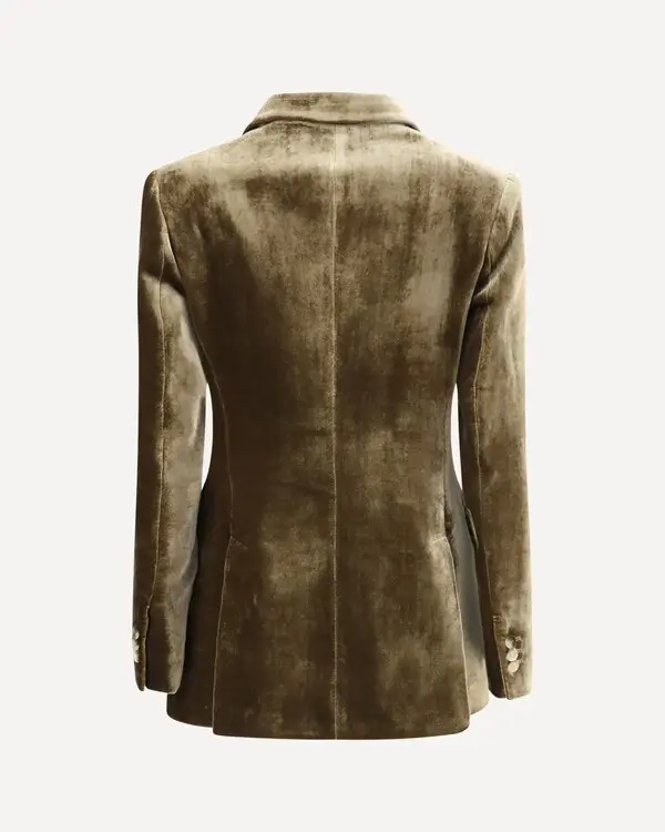 P.a.r.o.s.h P. A.r. O.s. H. Velvet Double Breasted Blazer Feale