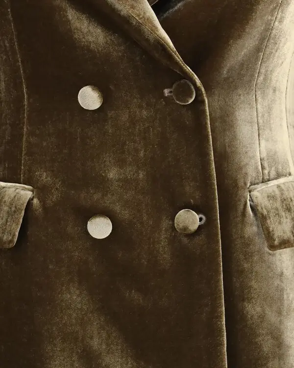 P.a.r.o.s.h P. A.r. O.s. H. Velvet Double Breasted Blazer Feale