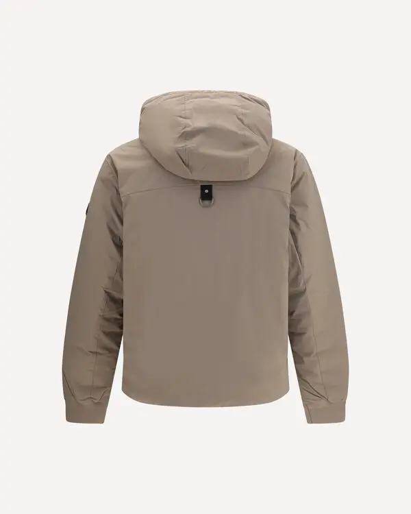 Moose Knuckles Hooded Down Jacket - Beige