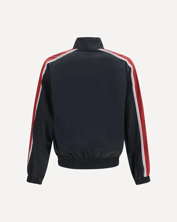 Versace Nylon Blouson Jacket With Embroidered Logo