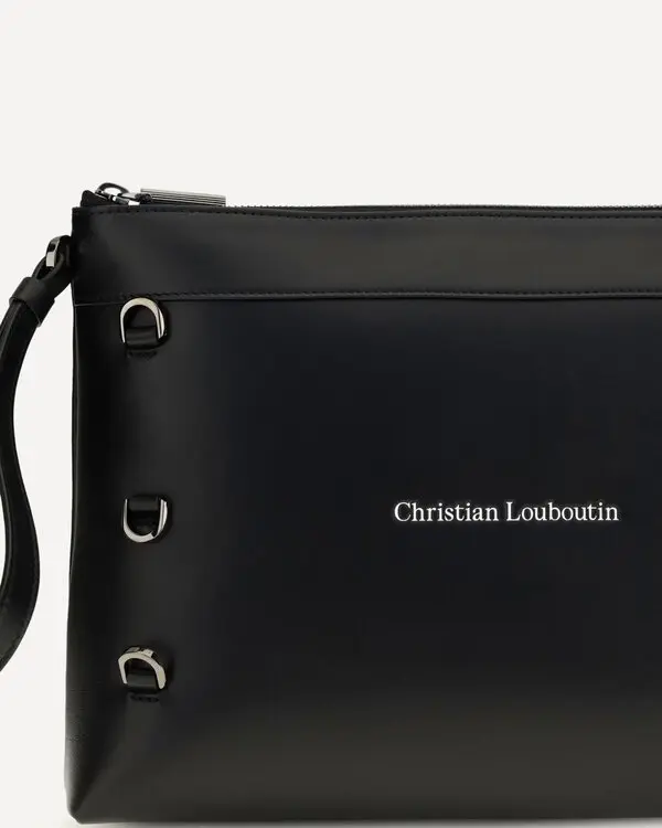 CHRISTIAN LOUBOUTIN Kosmica Leather Clutch