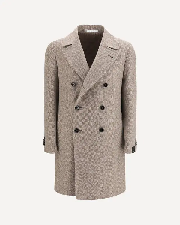Tagliatore Double-breasted Chevron Coat