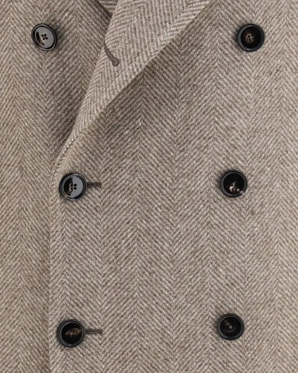 Tagliatore Double-breasted Chevron Coat