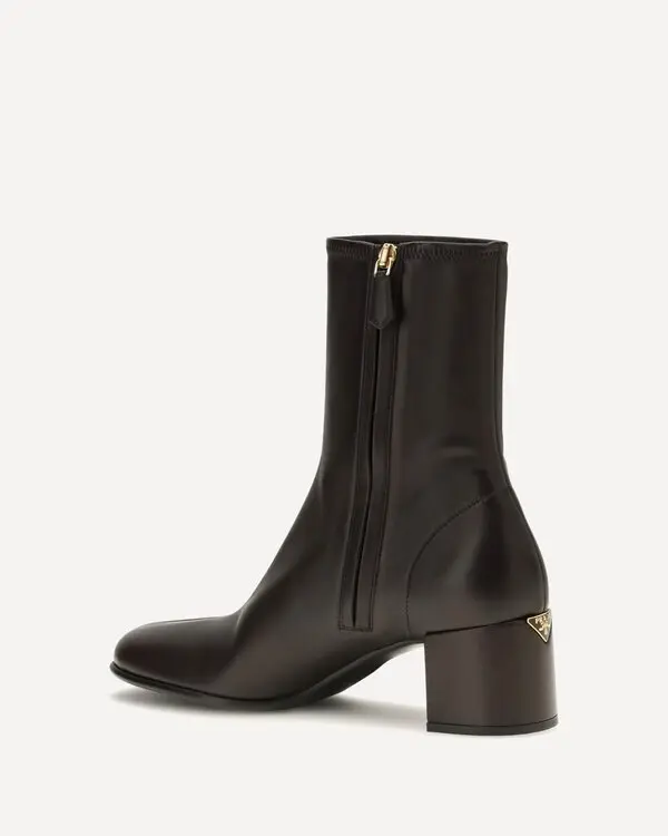 Prada Stretch Nappa Leather Ankle Boots