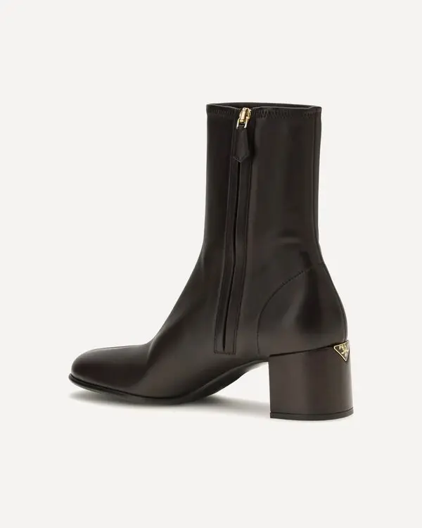 Prada Stretch Nappa Leather Ankle Boots