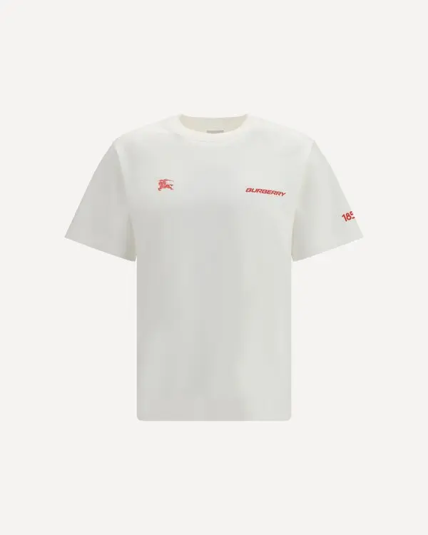 Burberry Cotton Graphic T-shirt Ale - White